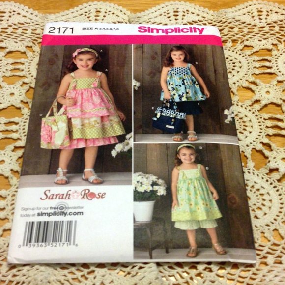 Sarah Rose | Office | Uncut Factory Folded Sarah Rose Simplicity Sewing ...